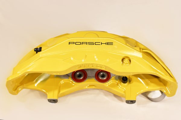 9Y0 615 123 AC - Front carbon ceramic caliper Porsche Cayenne, left ...