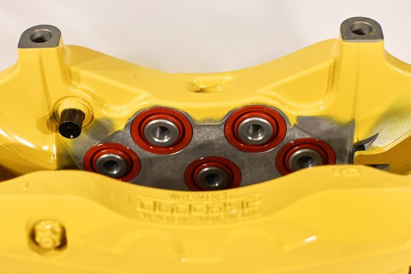 9Y0 615 123 AC - Front carbon ceramic caliper Porsche Cayenne, left ...